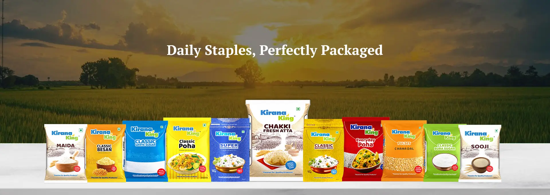 High-Quality Packaged Food Staple - Kirana King